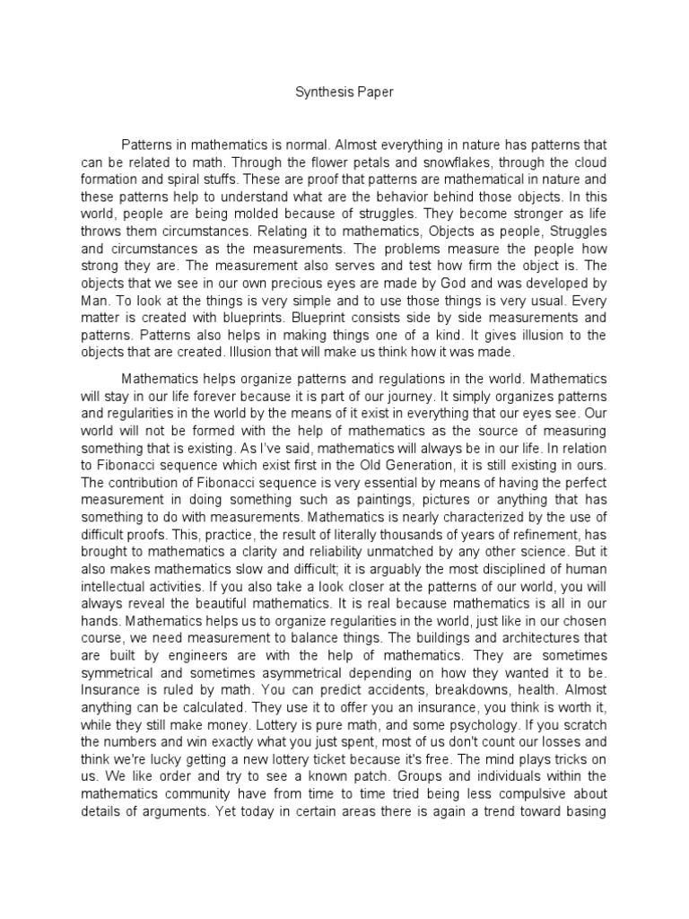 Synthesis Paper | PDF | Mathematics | Natural Hazards