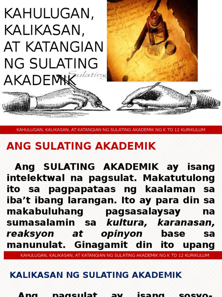 4 Ang Akademikong Sulatin | PDF