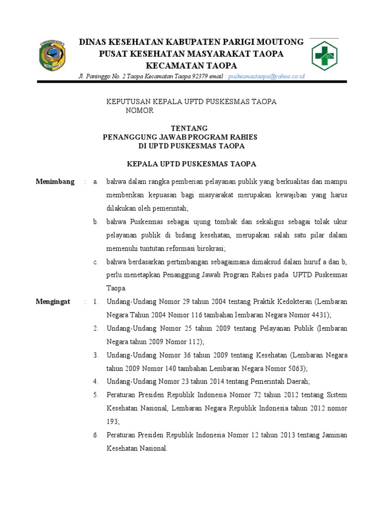 SK PJ Program Rabies | PDF