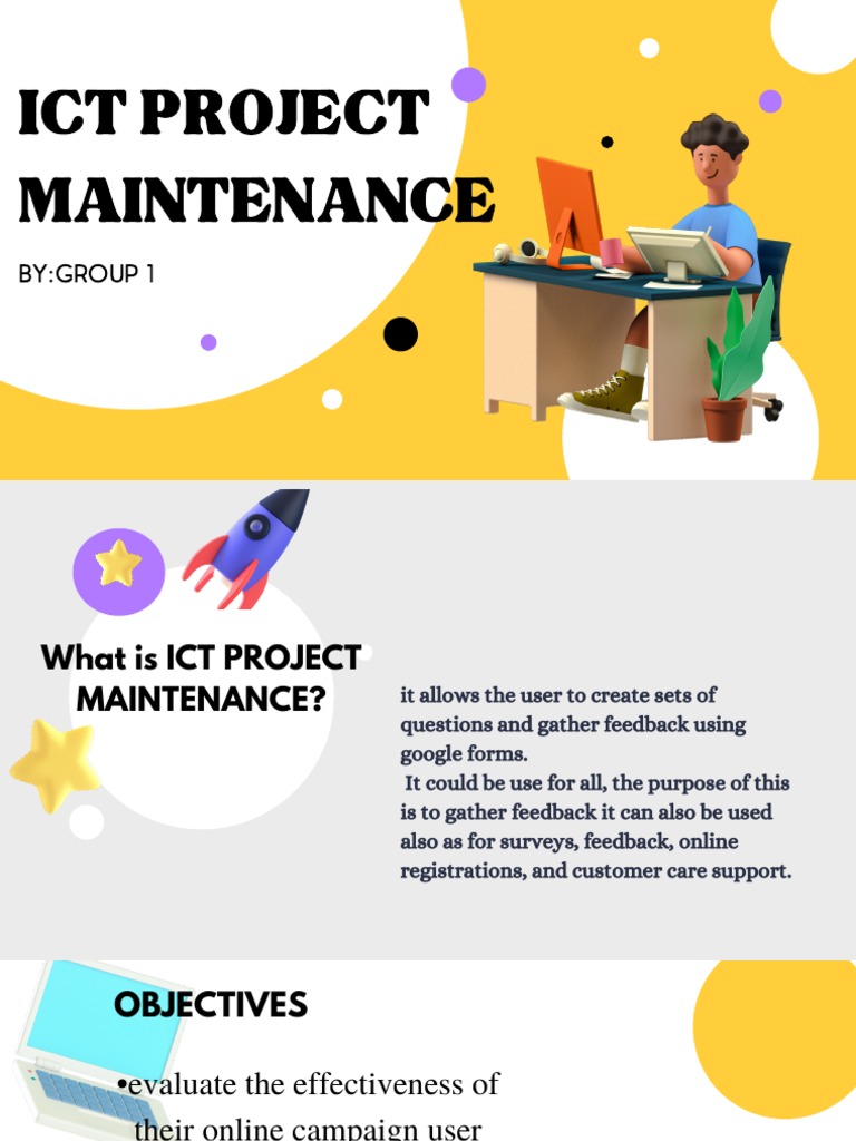Ict Project Maintenance: By:Group 1 | PDF | Educational Technology ...