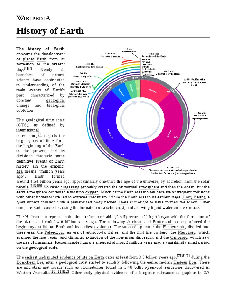 History of Earth | PDF | Earth | Cell (Biology)
