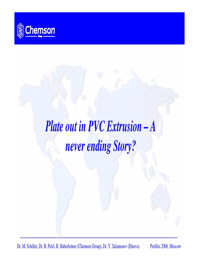 Plate Out in PVC Extrusion - A Never Ending Story? | PDF | Extrusion ...