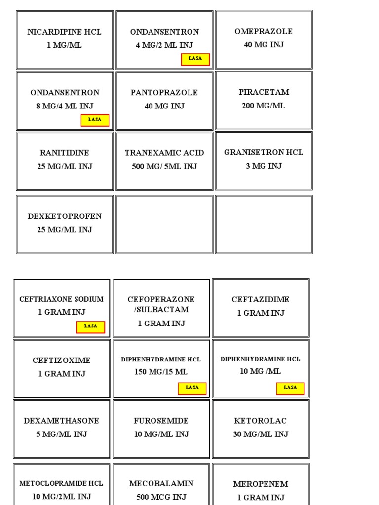 Label Nama Rak Obat | PDF | Drugs | World Health Organization
