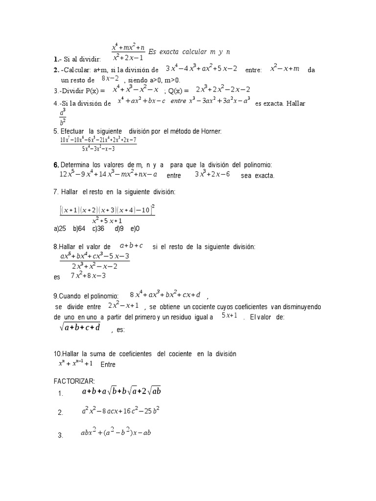 Ejercicios de Complemento | PDF | Matemática Elemental | Matemáticas