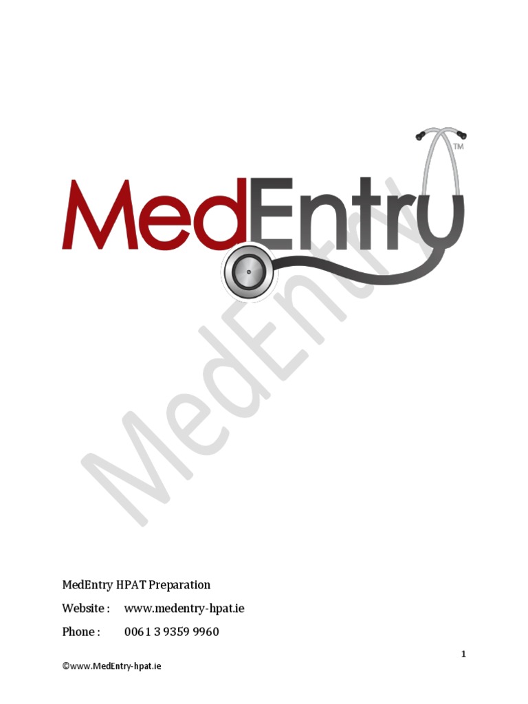 Medentry Hpat Preparation Website: WWW - Medentry-Hpat - Ie Phone: 0061 ...