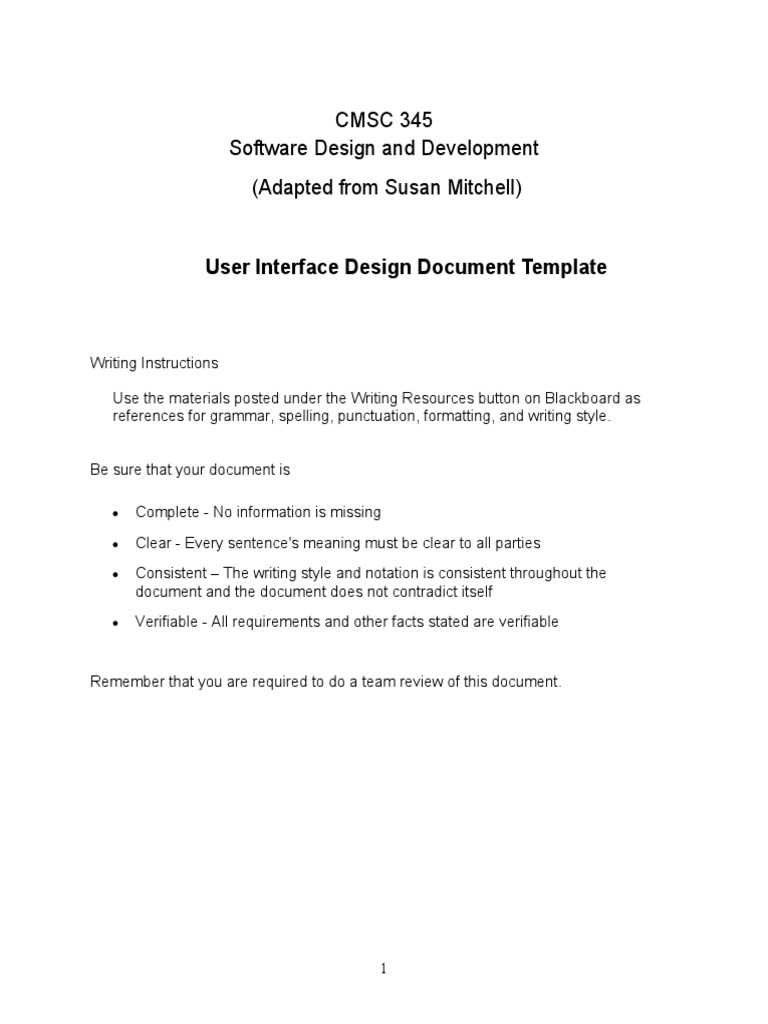 User Interface Design Document Guide | PDF | Graphical User Interfaces | Document