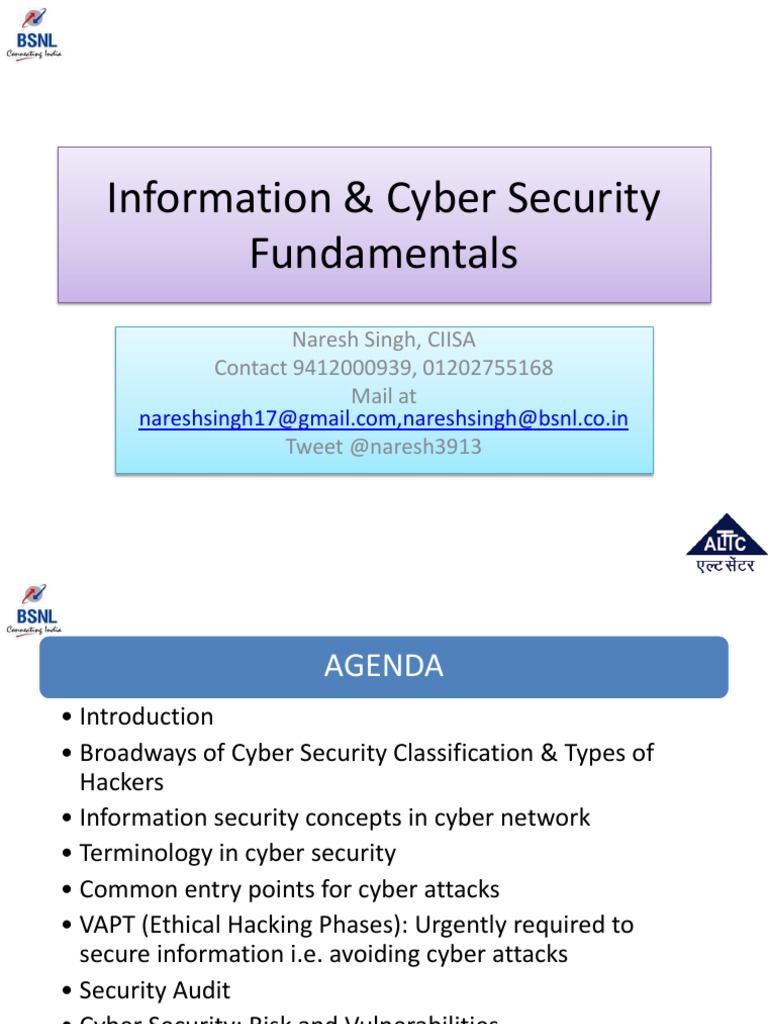 Cyber Security Basics & Ethical Hacking | PDF | Denial Of Service ...