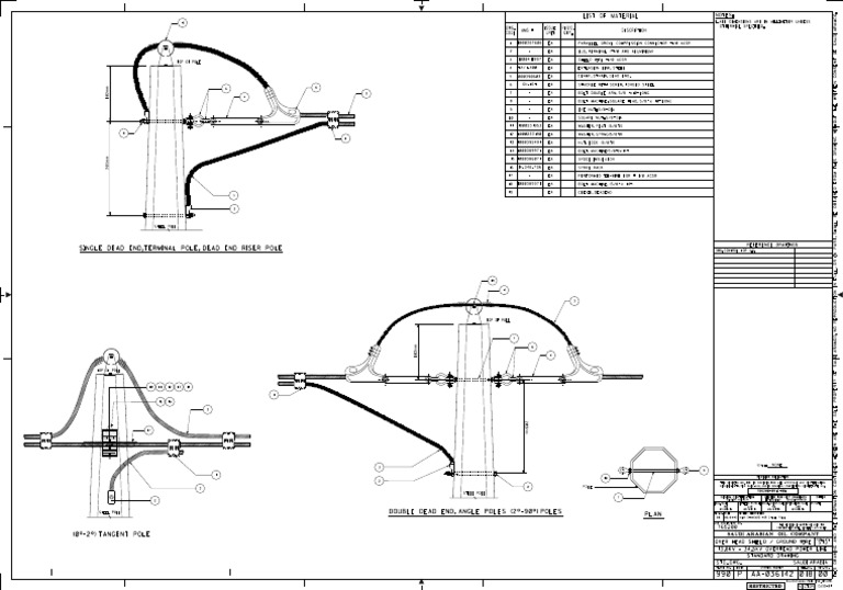 Single Dead End, Terminal Pole, Dead End Riser Pole: Saudi Arabian Oil ...