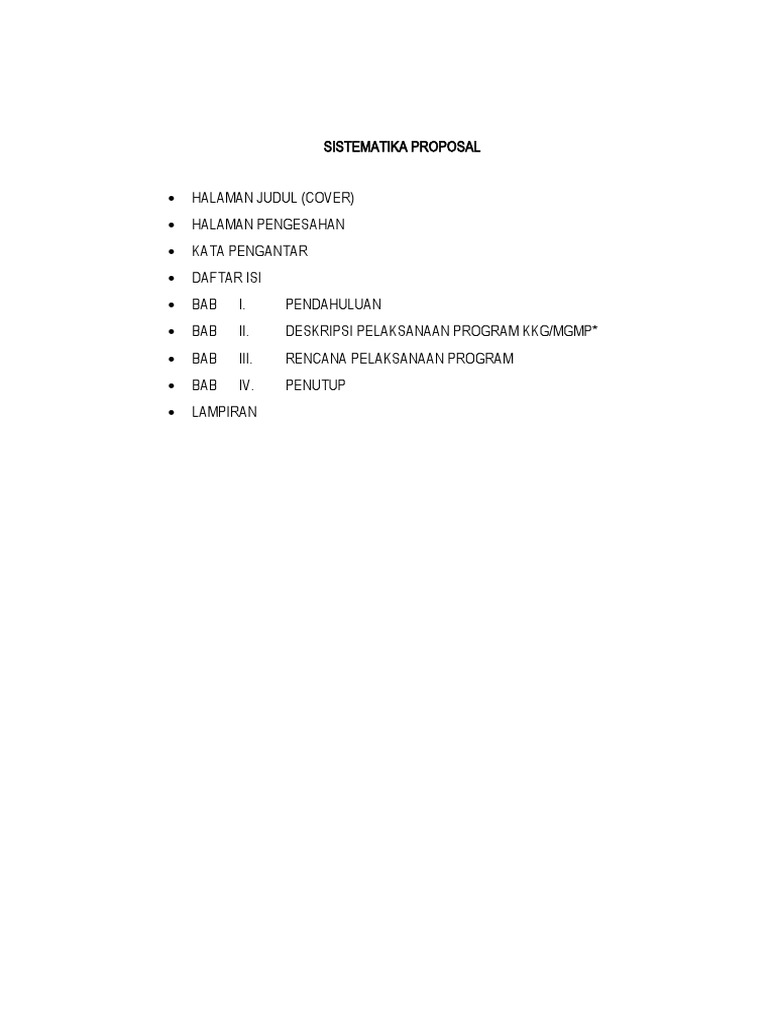 Contoh Proposal KKG-MGMP 2011 | PDF