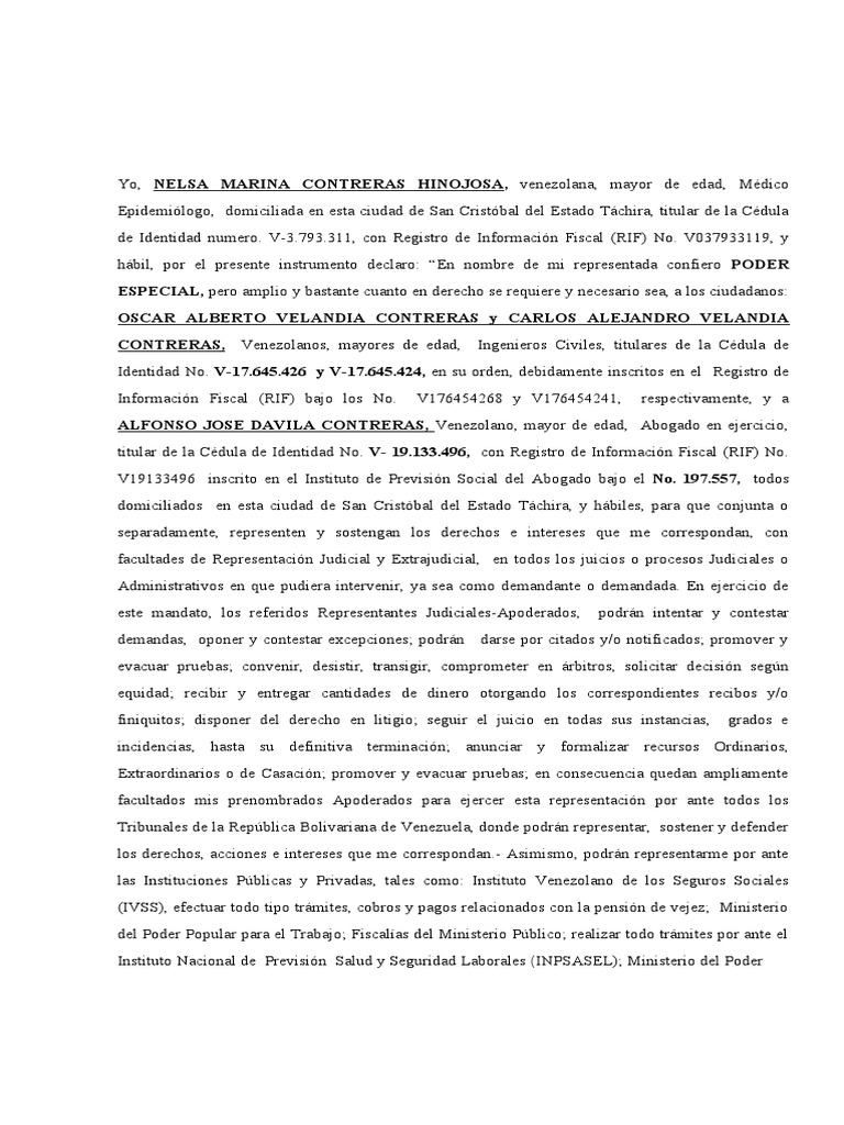 Poder Abogado | PDF | Venezuela | Estado (política)