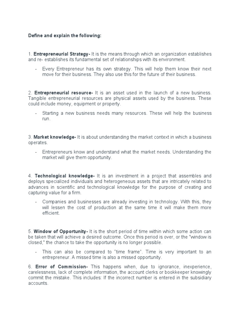 Key Concepts in Entrepreneurial Strategy | PDF | Entrepreneurship | Demand