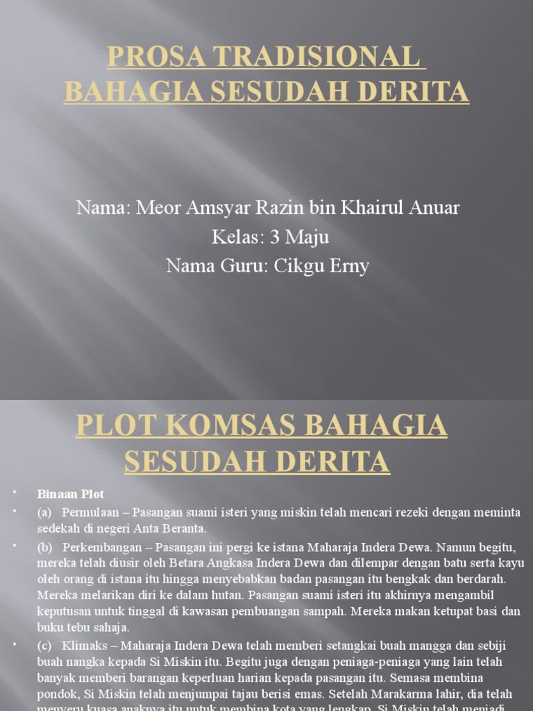 Prosa Tradisional | PDF | Sejarah