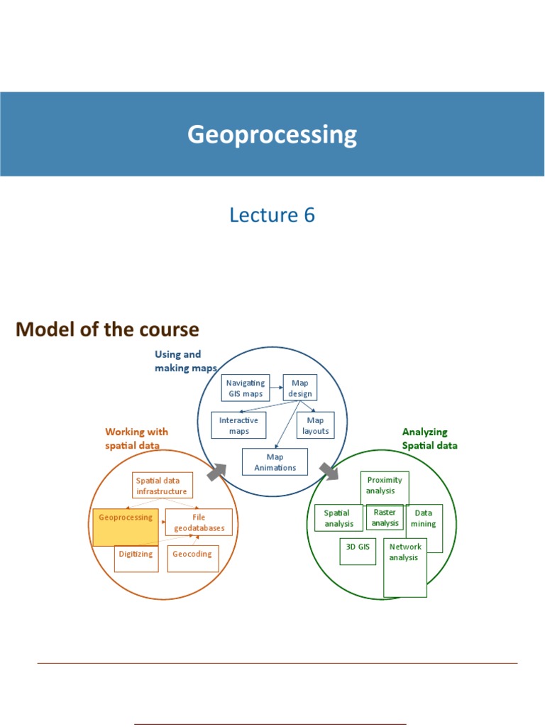GIS Lecture6 Geoprocessing | PDF | Geographic Information System | Information Technology Management