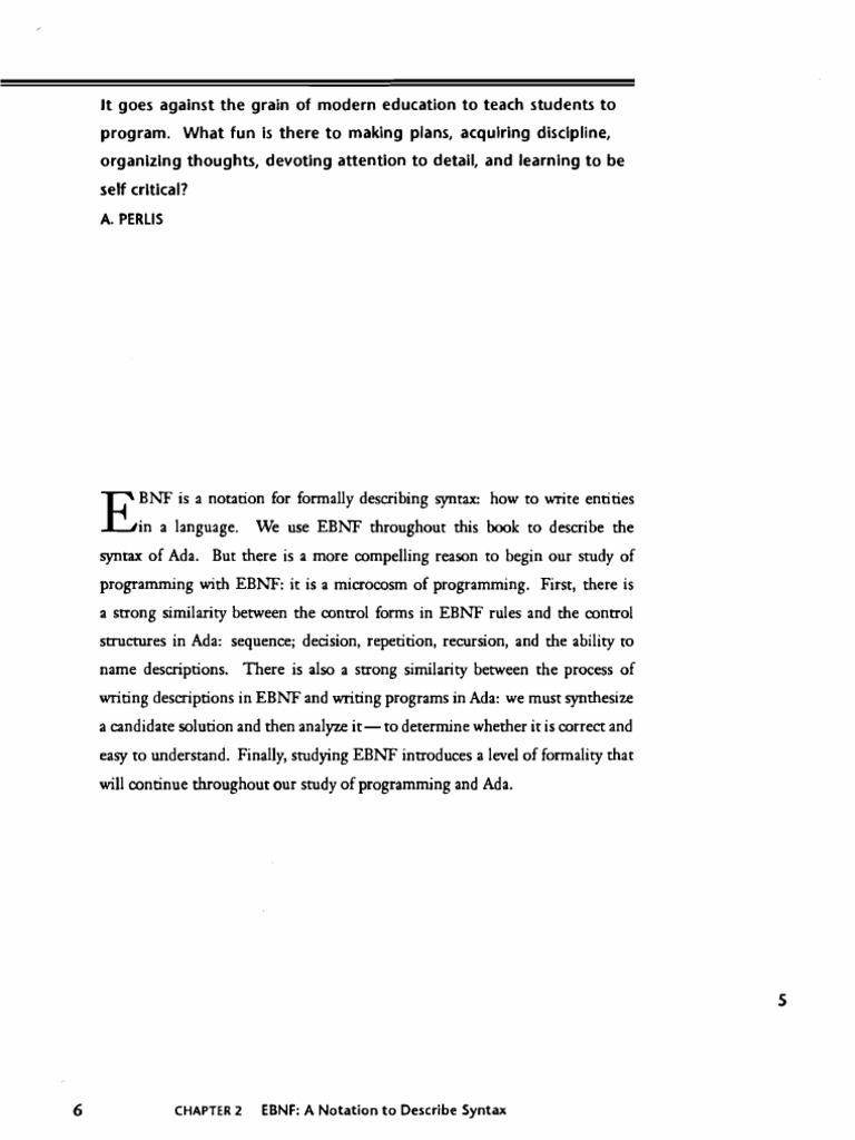 EBNF Syntax and Control Forms | PDF | Programming Language | Formalism ...