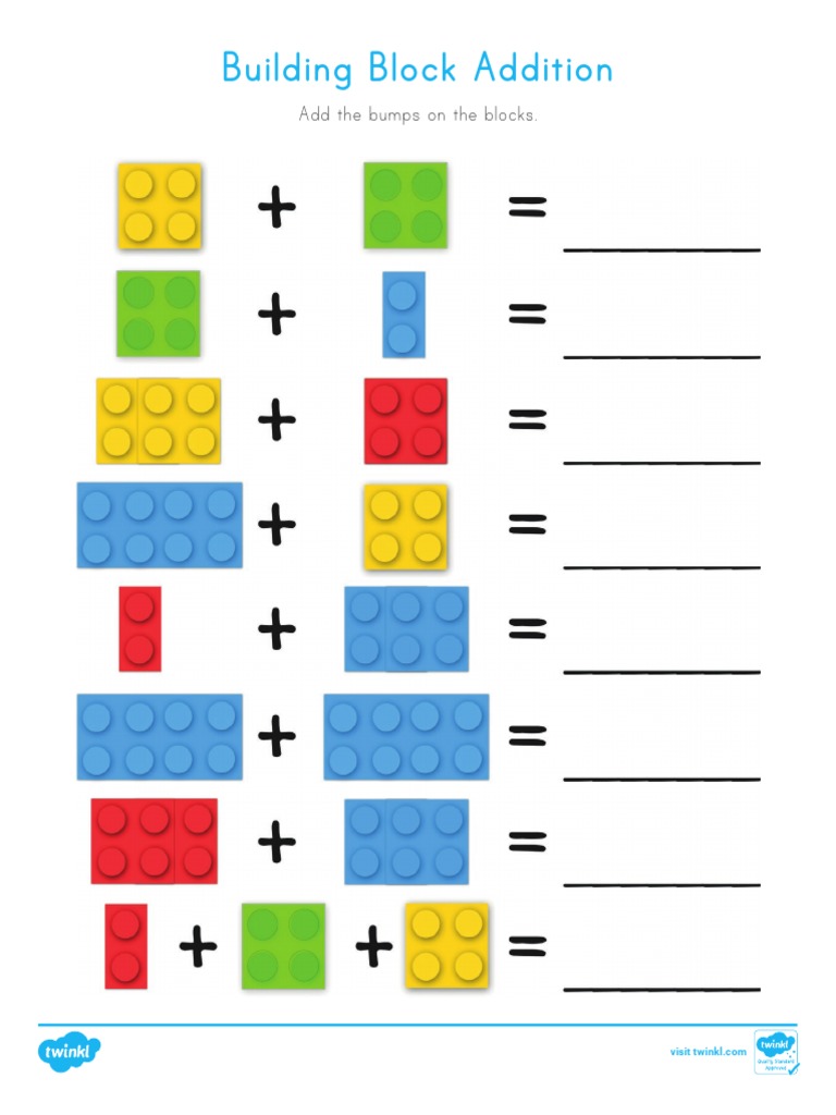 Building Block Addition Activity | PDF | Home & Garden | Technology ...