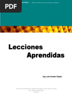 Lecciones Aprendidas Plantilla y Ejemplo | PDF | Planificación | Informática y tecnología de la ...