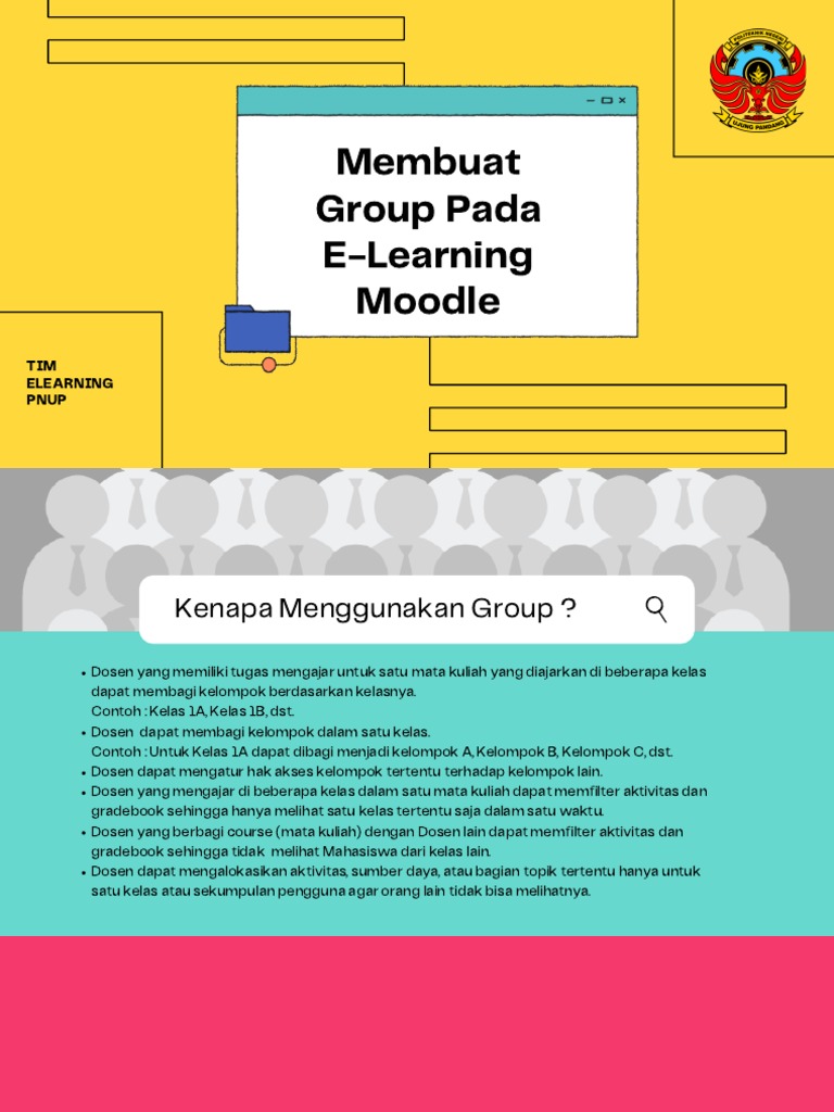 Membuat Groups Pada Elearning Moodle | PDF | Karier & Perkembangan ...