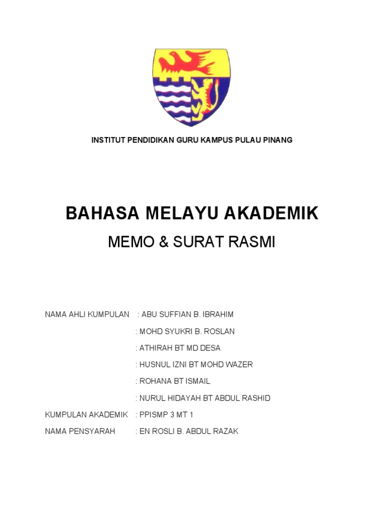 Word Surat Rasmi Dan Memo | PDF