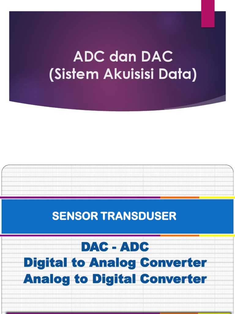 Materi 1 Adc & Dac | PDF | Komputer | Teknologi & Rekayasa