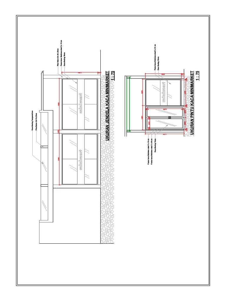 Ukuran Kaca Minimarket | PDF