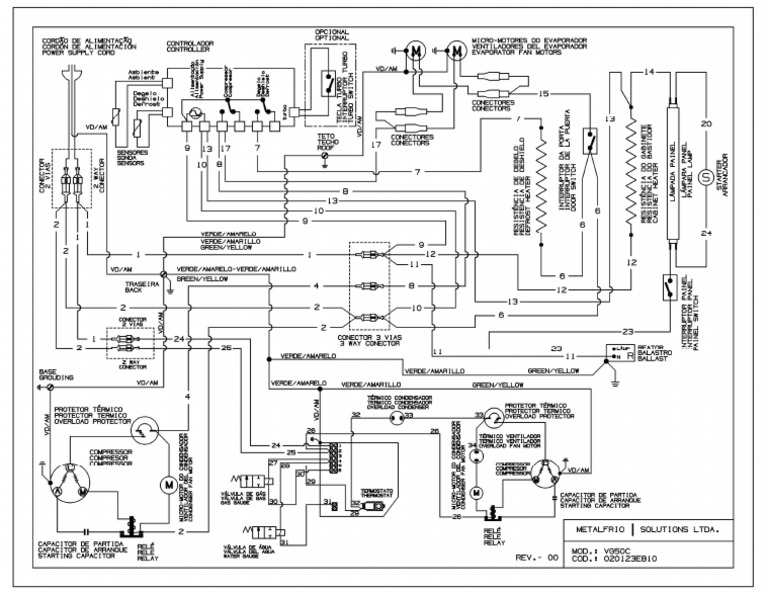 Esquema Elétrico 020123E810 VG50C | PDF