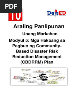 Ap10 - q1 - Mod5 - Mga Hakbang Sa Pagbuo NG Community-Based Disaster Risk Reduction and ...