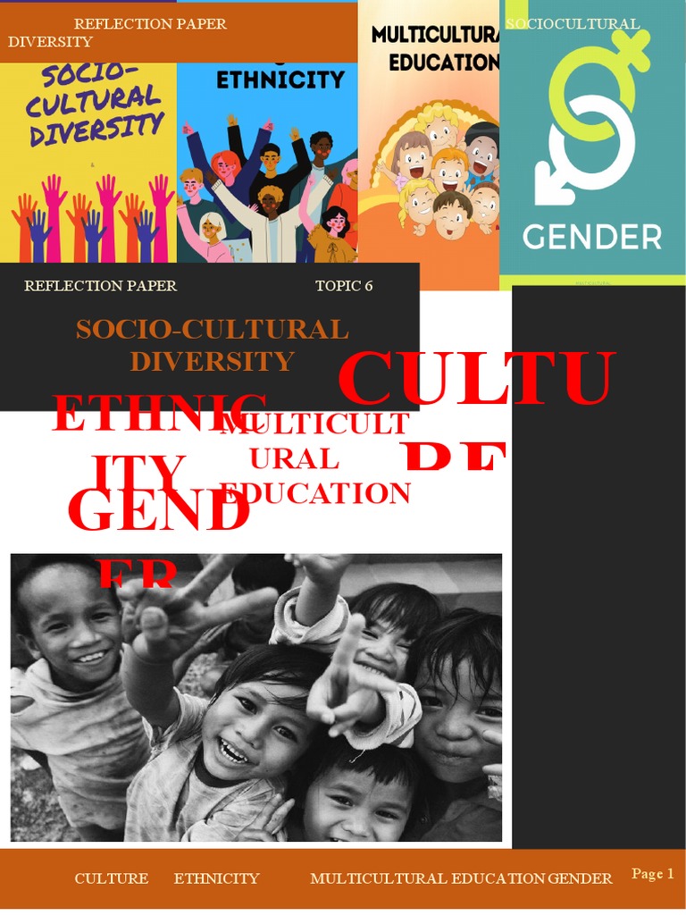 Reflection Paper Topic 6 Sociocultural Diversity | PDF ...