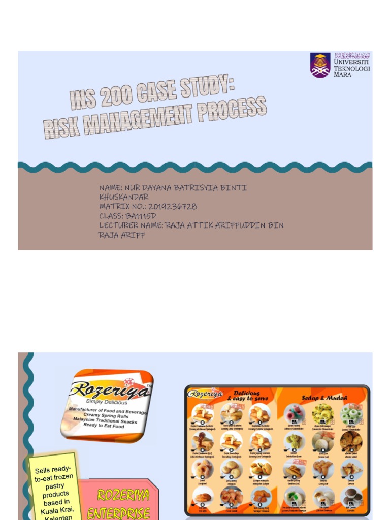 Ins200 Assignment 01 Infographic | PDF | Risk | Risk Management