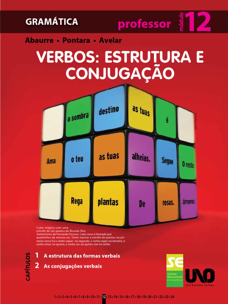 Verbos Estrutura E Conjugação Pdf Assunto Gramática