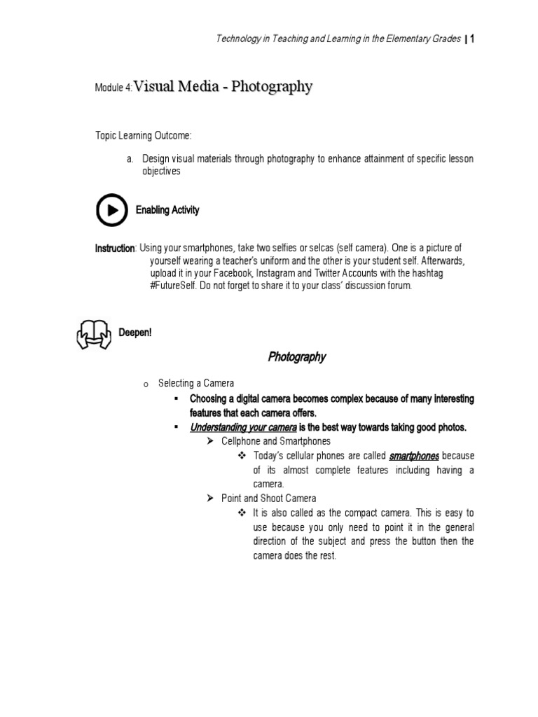 Visual Media - Photography | PDF | Camera Lens | Camera