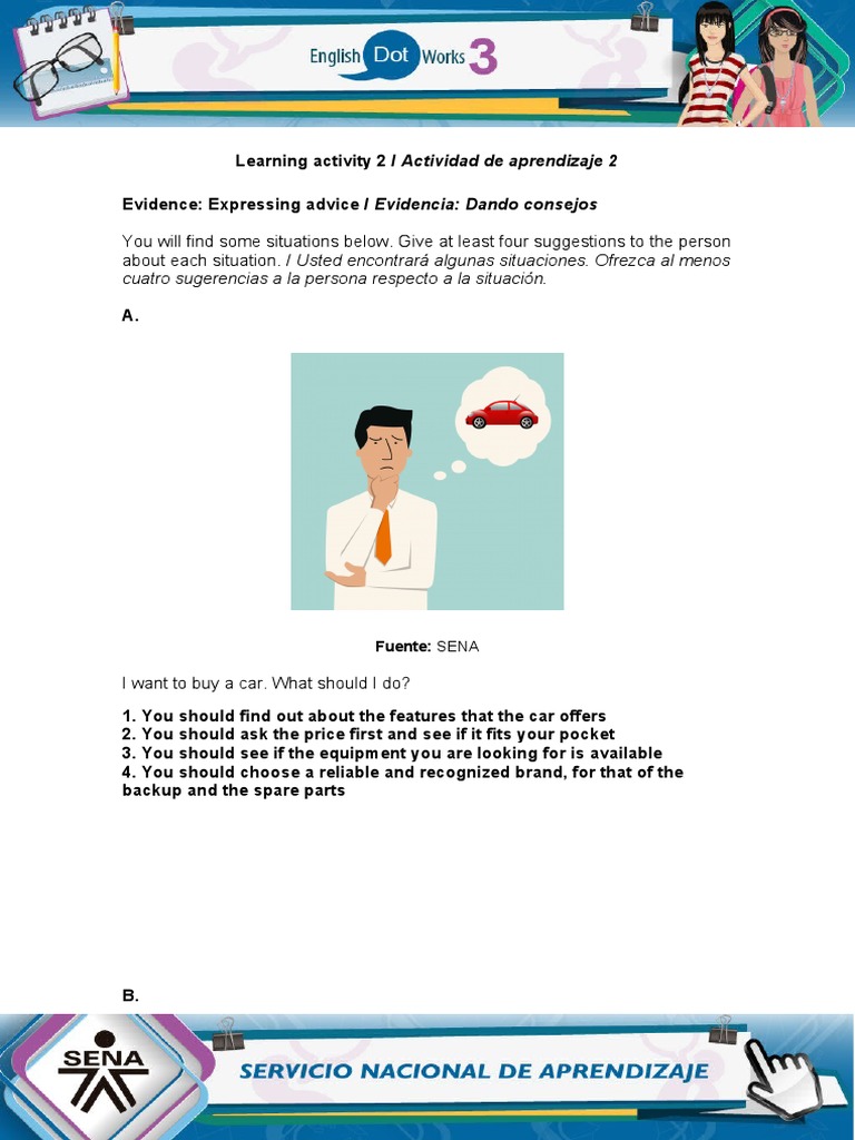 Giving advice situations | PDF