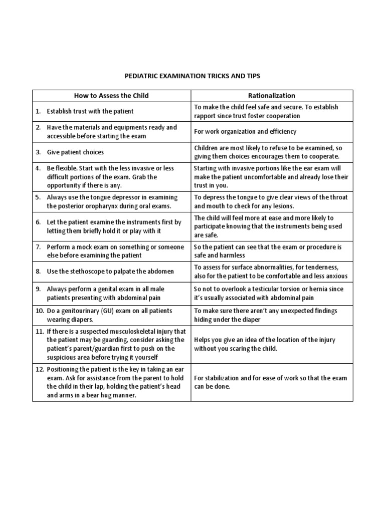 Pediatric Pelvic Exam Techniques | PDF | Medicine | Clinical Medicine