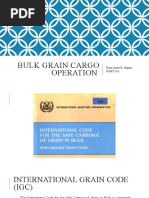 What Is International Grain Code | PDF | Cargo | Ships