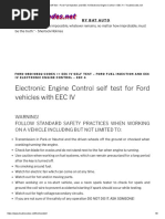 Ford OBD1 Codes and Procedure | PDF | Fuel Injection | Throttle