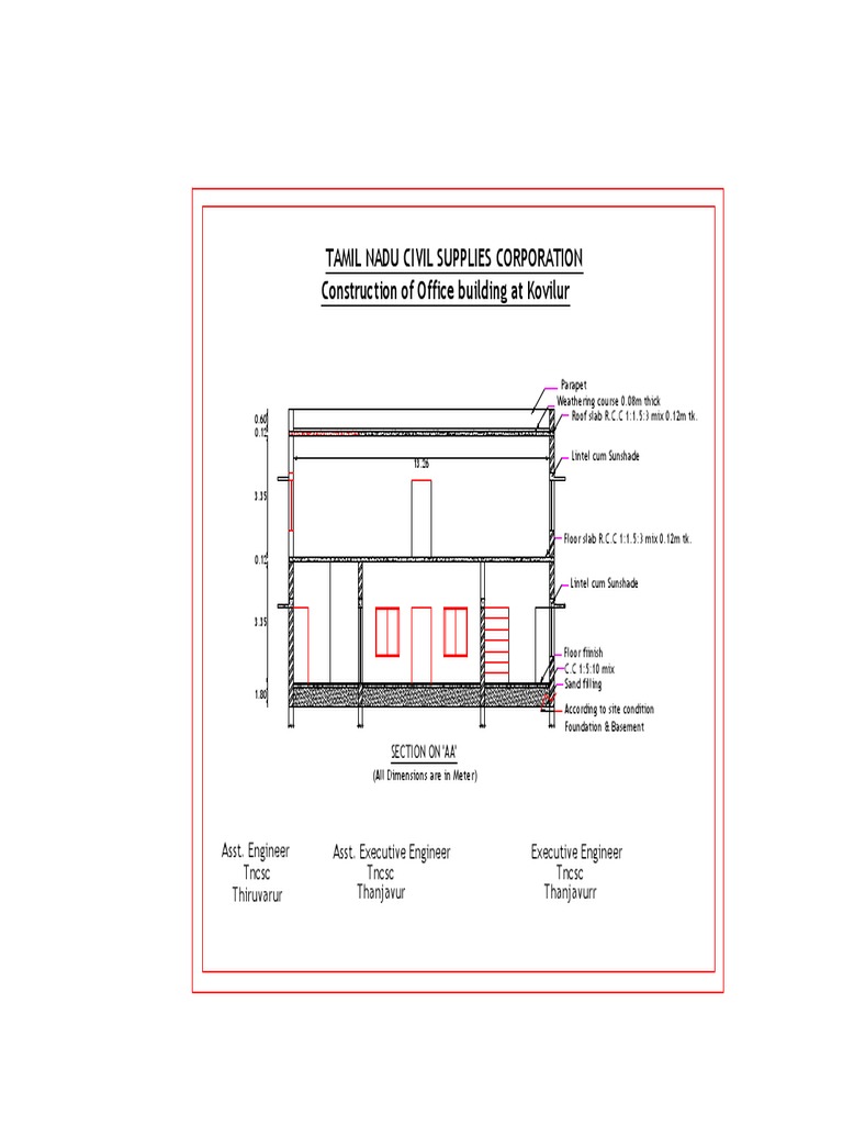 Office Building-Kovilpattu-Model | PDF