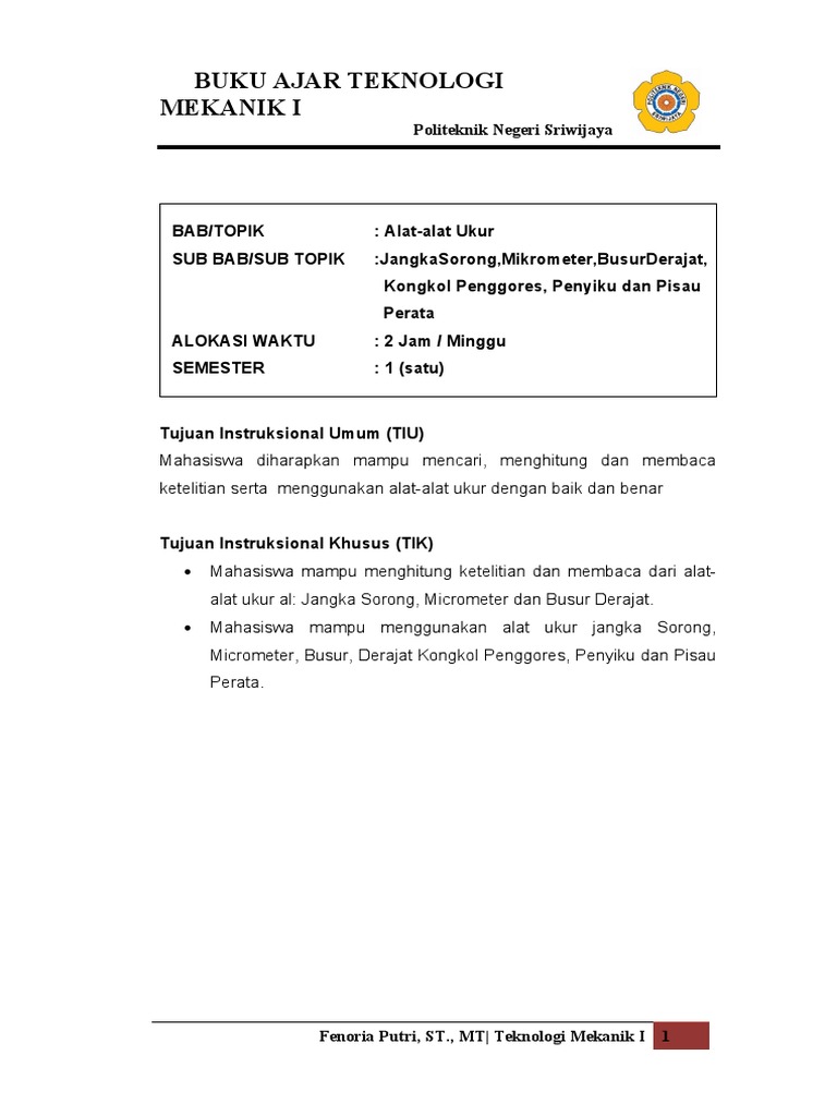 Penggunaan Penggaris Penyiku dalam Ukur | PDF | Teknologi & Rekayasa