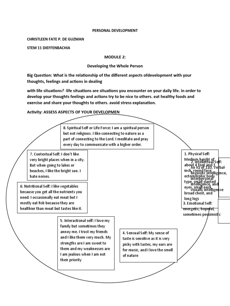 Personal Development | PDF | Adolescence | Psychological Concepts