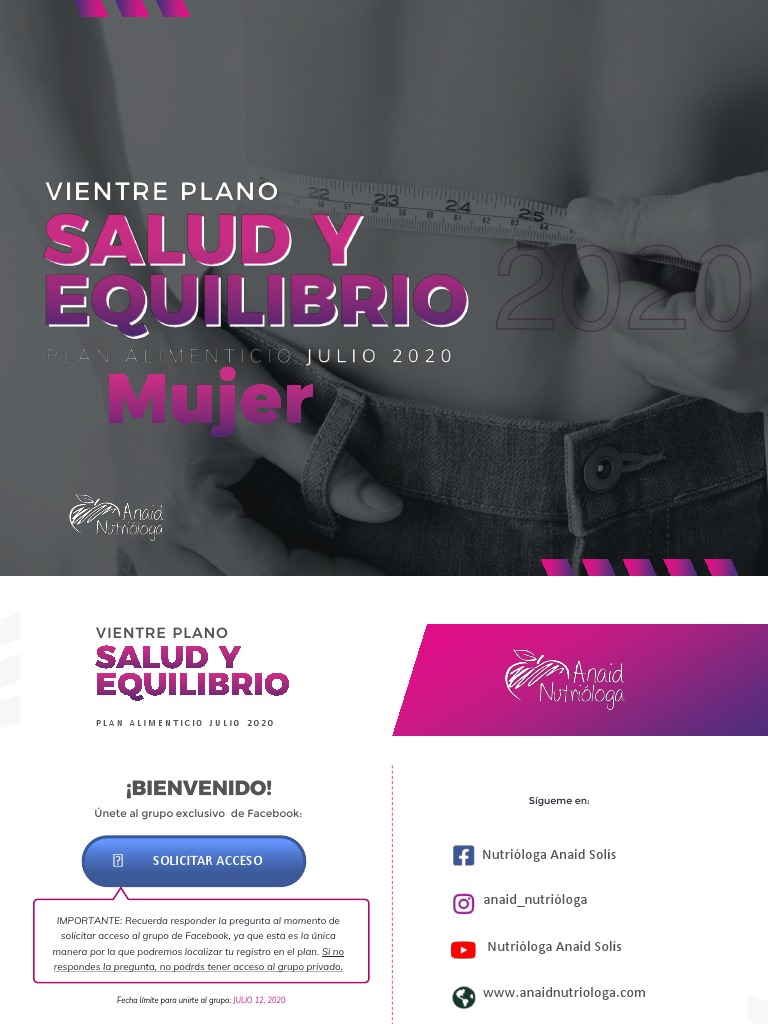 Vientre Plano Salud y Equilibrio Mujer 2020 2 | PDF | Cilantro | ensalada