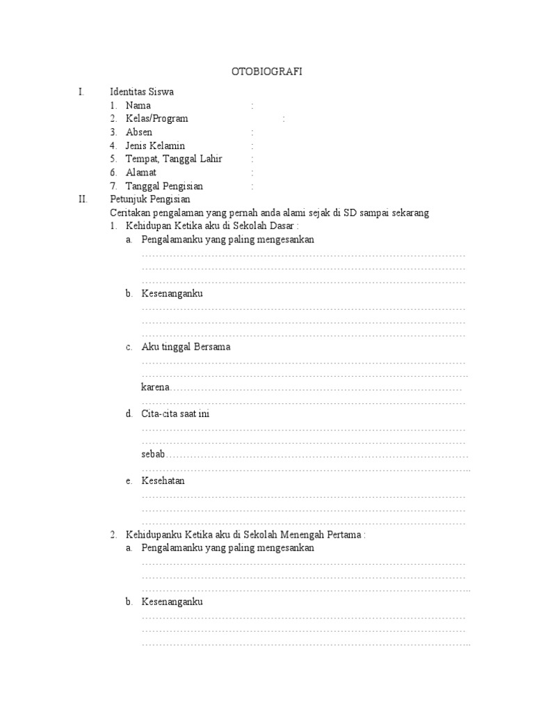 OTOBIOGRAFI | PDF