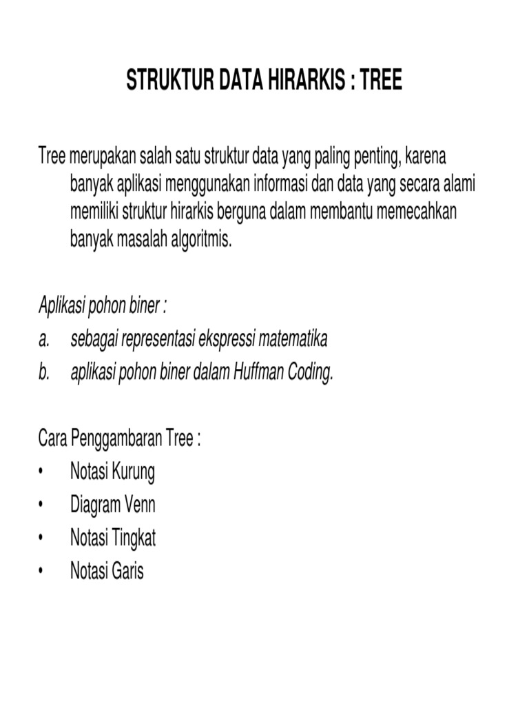 Struktur Data Hirarkis: Tree | PDF