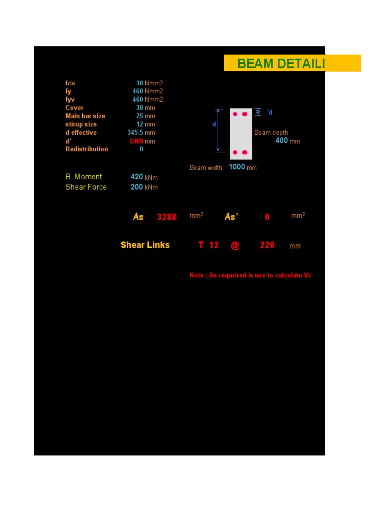 Beam Detailing Bs 8110 1997 | PDF