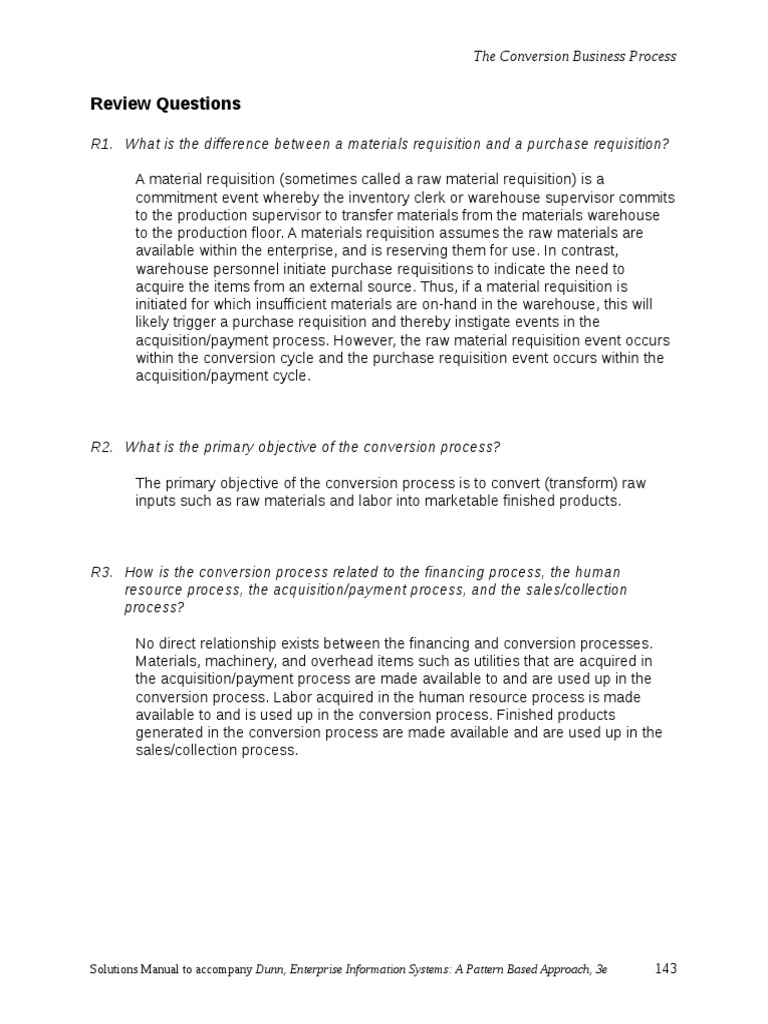 Understanding the Conversion Process | PDF | Business Process | Inventory