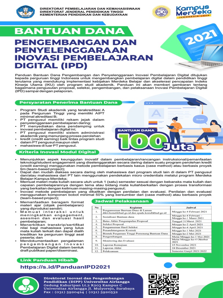 Poster Hibah Ipd 2021 | PDF