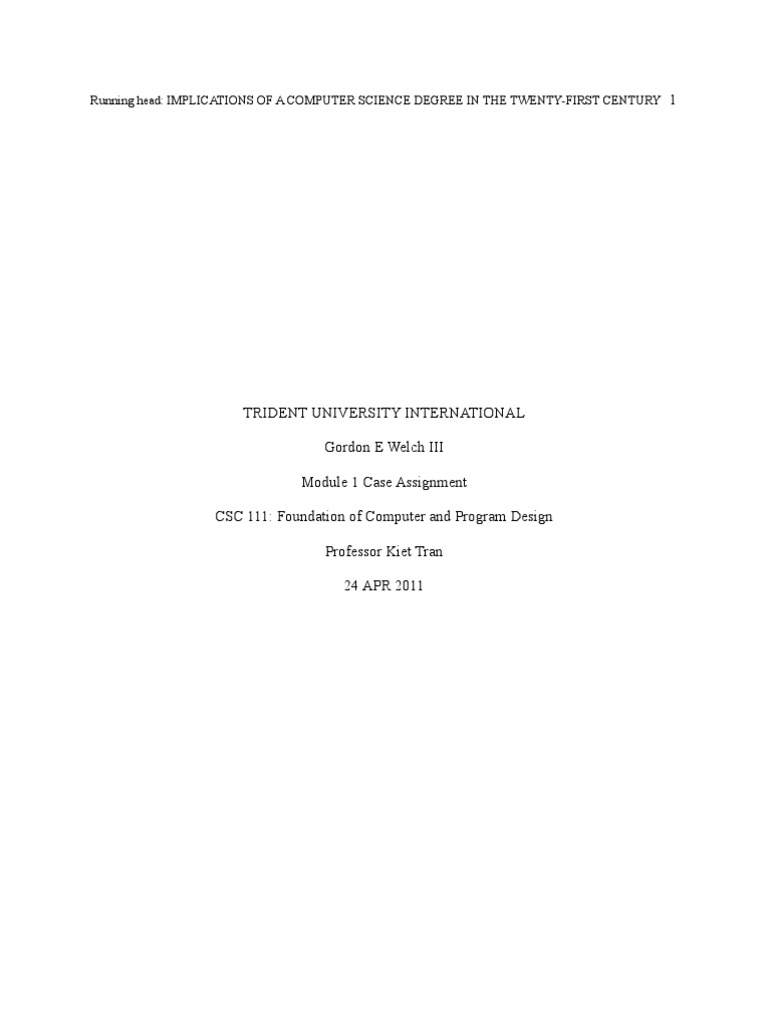 Computer Science Paper | Pdf | Computer Science | Computer Program