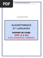Cours Algorithmique Complet | PDF | Programmation | Programme informatique