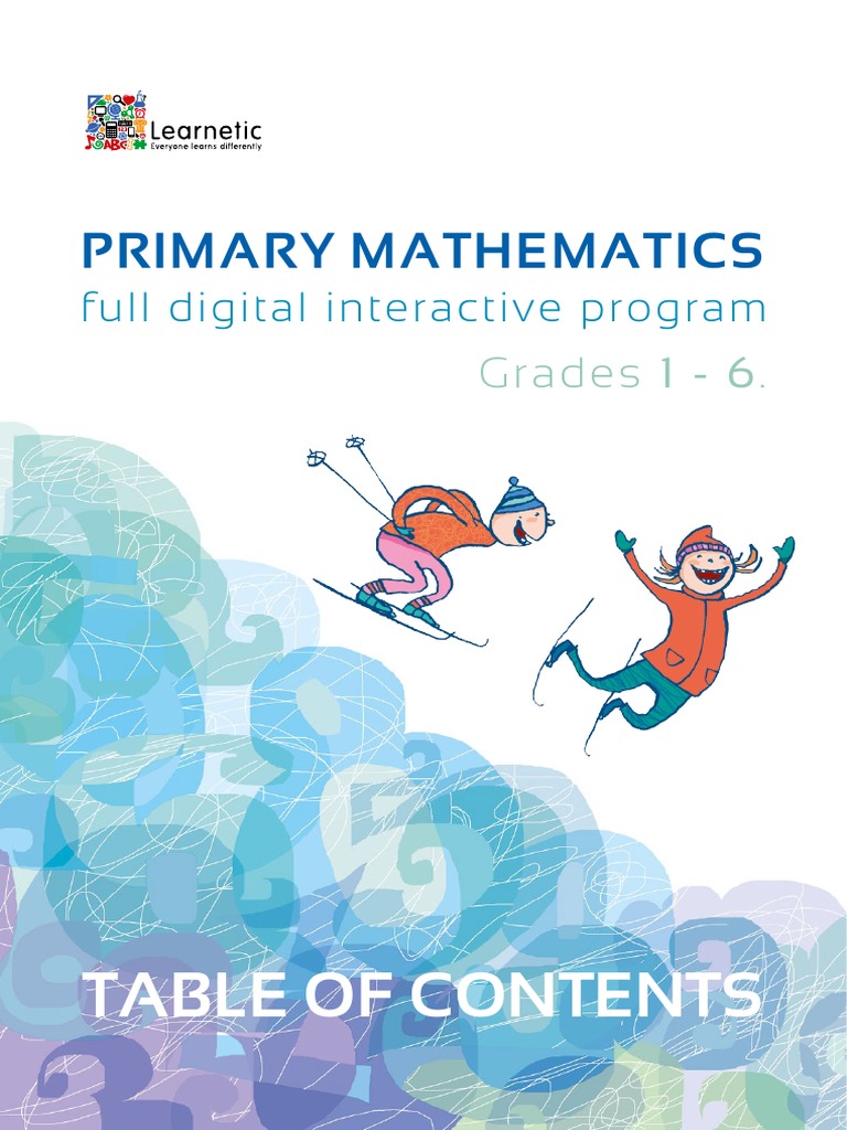 Primary Mathematics: Full Digital Interactive Program | PDF | Area ...