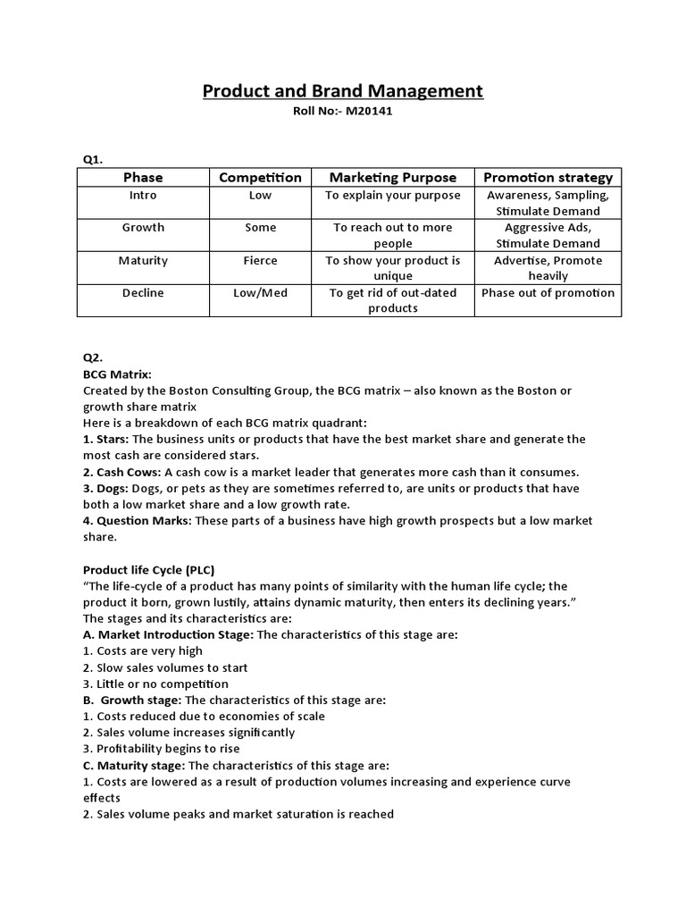 Product and Brand Management Paper | PDF | Brand | Marketing