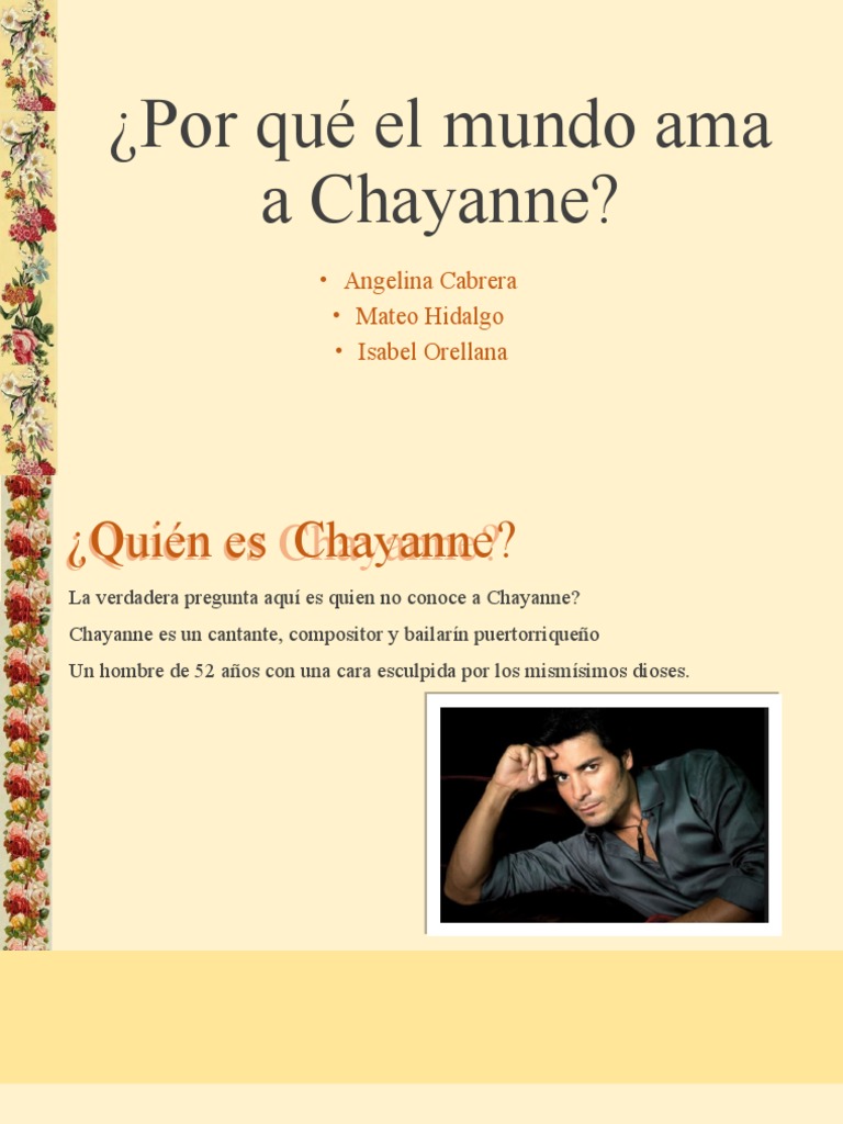 Por Qué El Mundo Ama A Chayanne | PDF