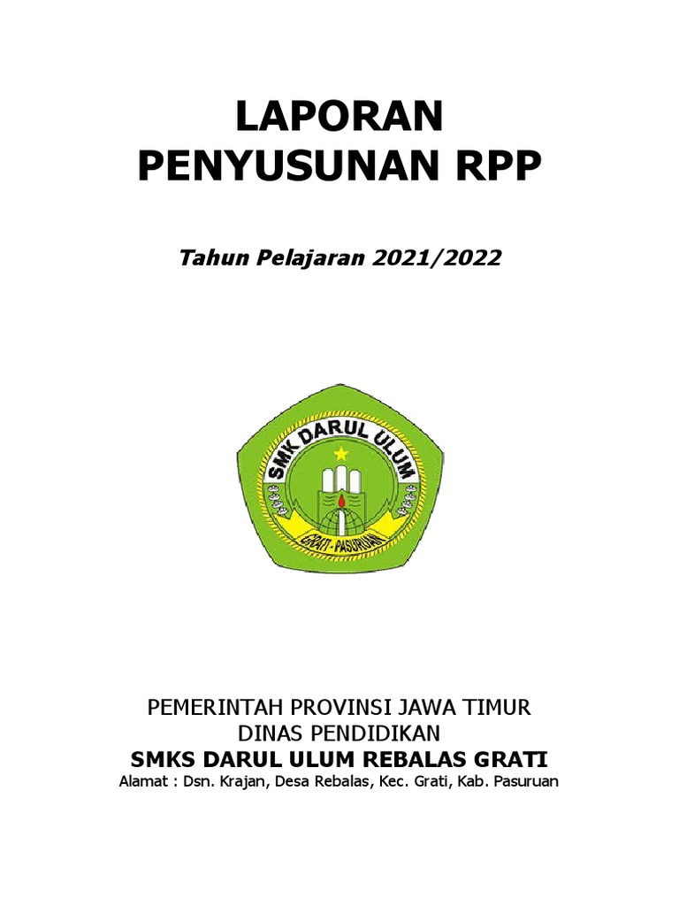 Laporan Penyusunan RPP | PDF | Karier & Perkembangan