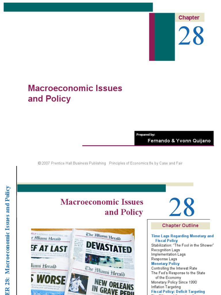 Macroeconomic Issues and Policy: Fernando & Yvonn Quijano | PDF | Macroeconomics | Fiscal Policy